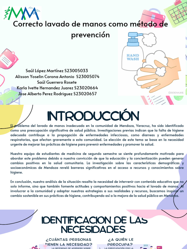 Correcto Lavado de Manos Como Metodo de Prevencion | PDF | Lavado de ...