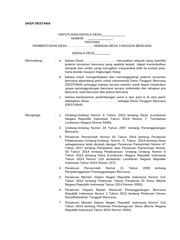 Template Skep Destana | PDF | Sains & Matematika