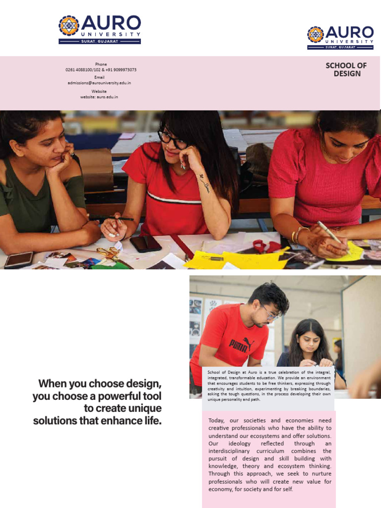 Auro School of Design Overview | PDF | Design