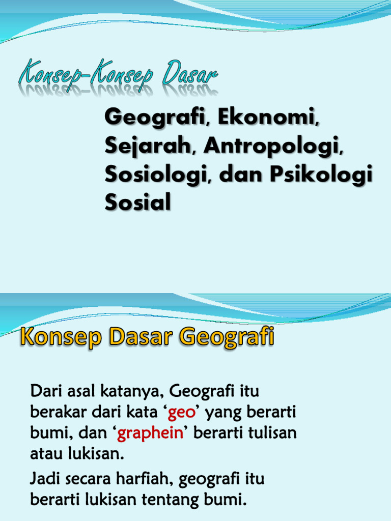 Konsep-Konsep Dasar IPS 2 | PDF