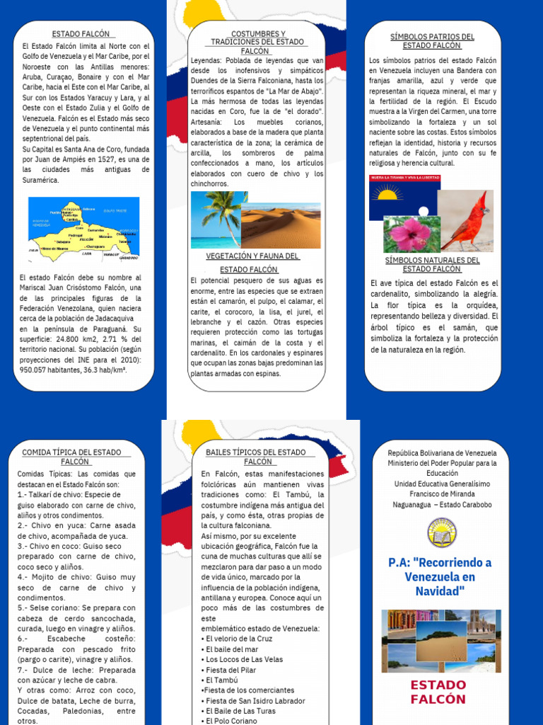 Símbolos Patrios del Estado Falcón | PDF | Alimentos | Cocina