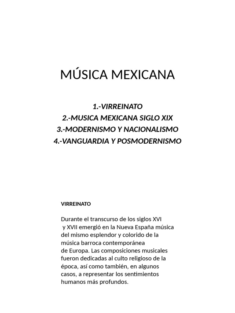 Música Mexicana | PDF | Arte