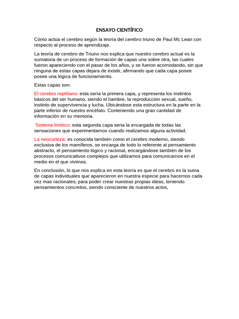 ENSAYO CIENTÍFICO Marilyn León Pérez | PDF