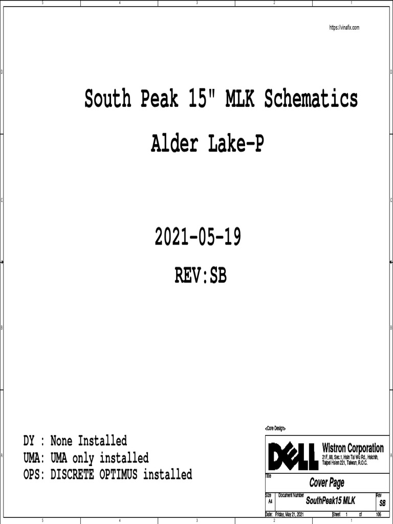 Wistron SouthPeak15 MLK SB 203102 | PDF | Usb | Computer Standards