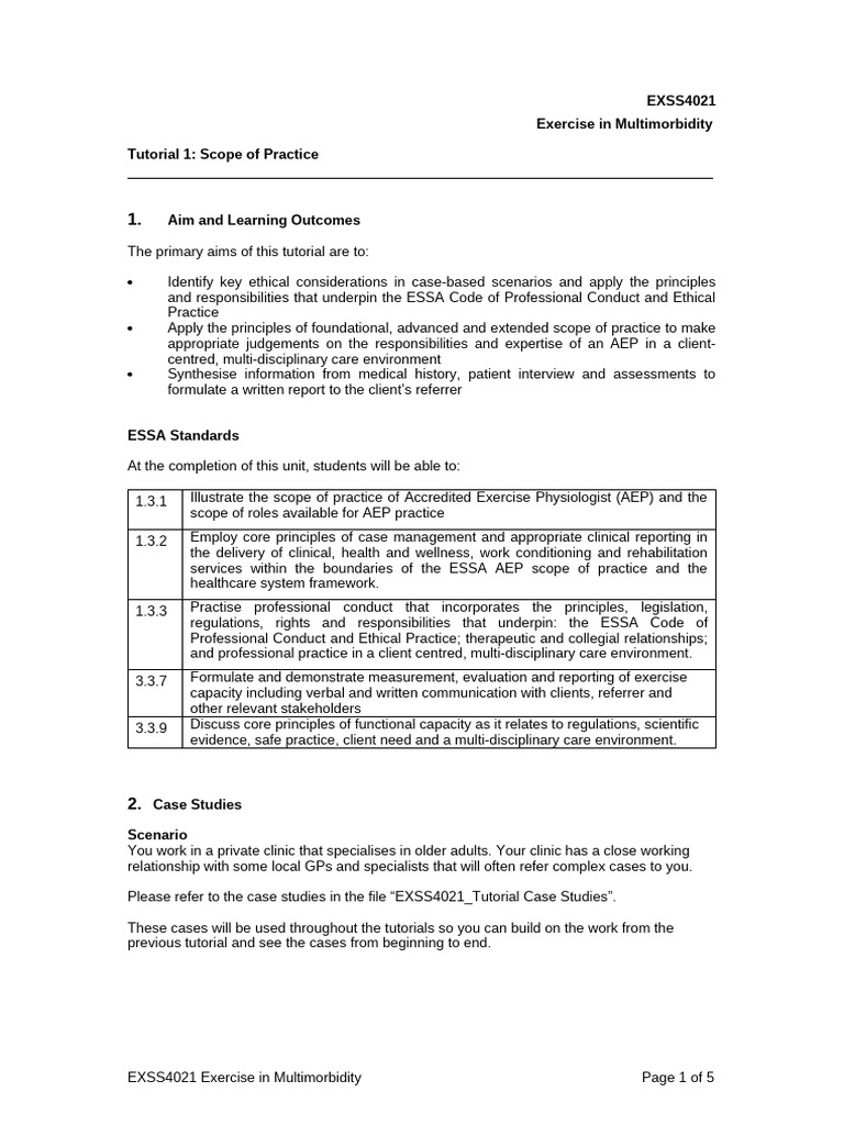 EXSS4021 - Tutorial 1 2024 - SoP+AI | PDF | Health Care | Artificial Intelligence