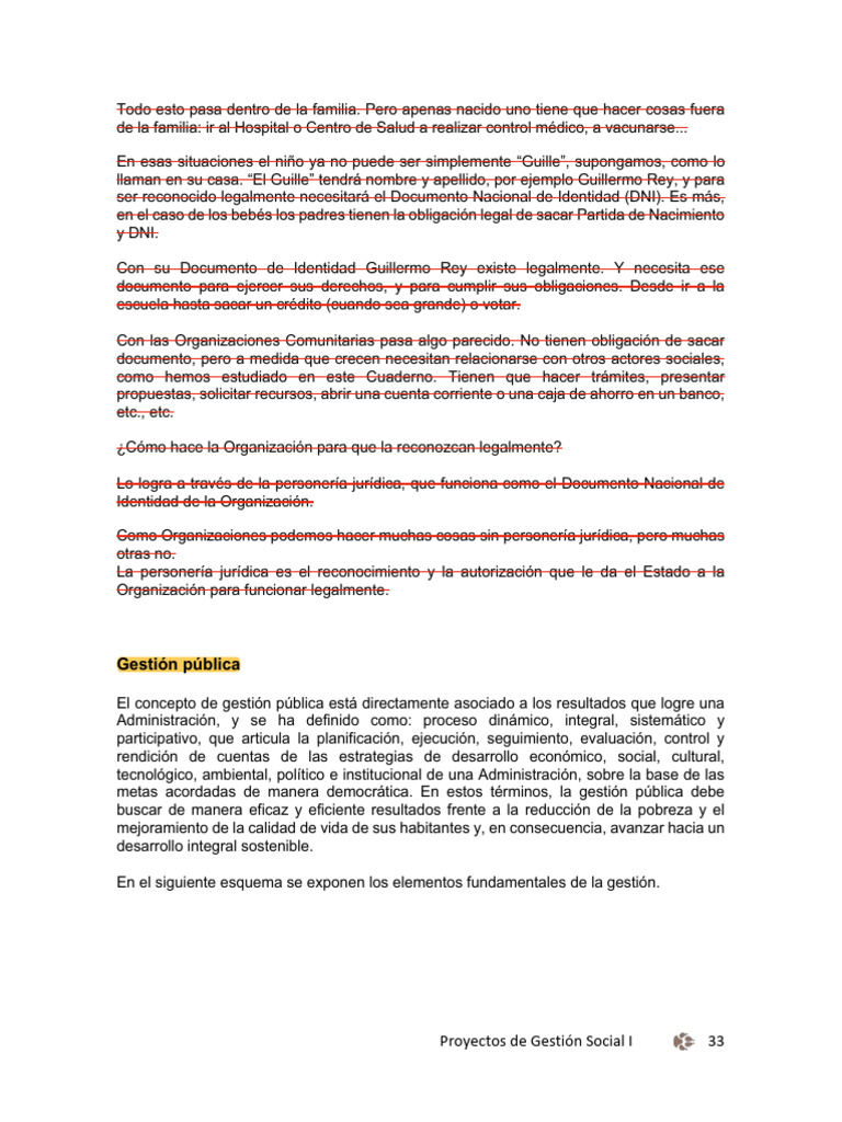 Gestiones | PDF | Politica social | Documento de identidad