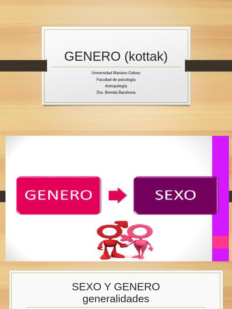 Genero Kottak | PDF | Mujer | Hombre