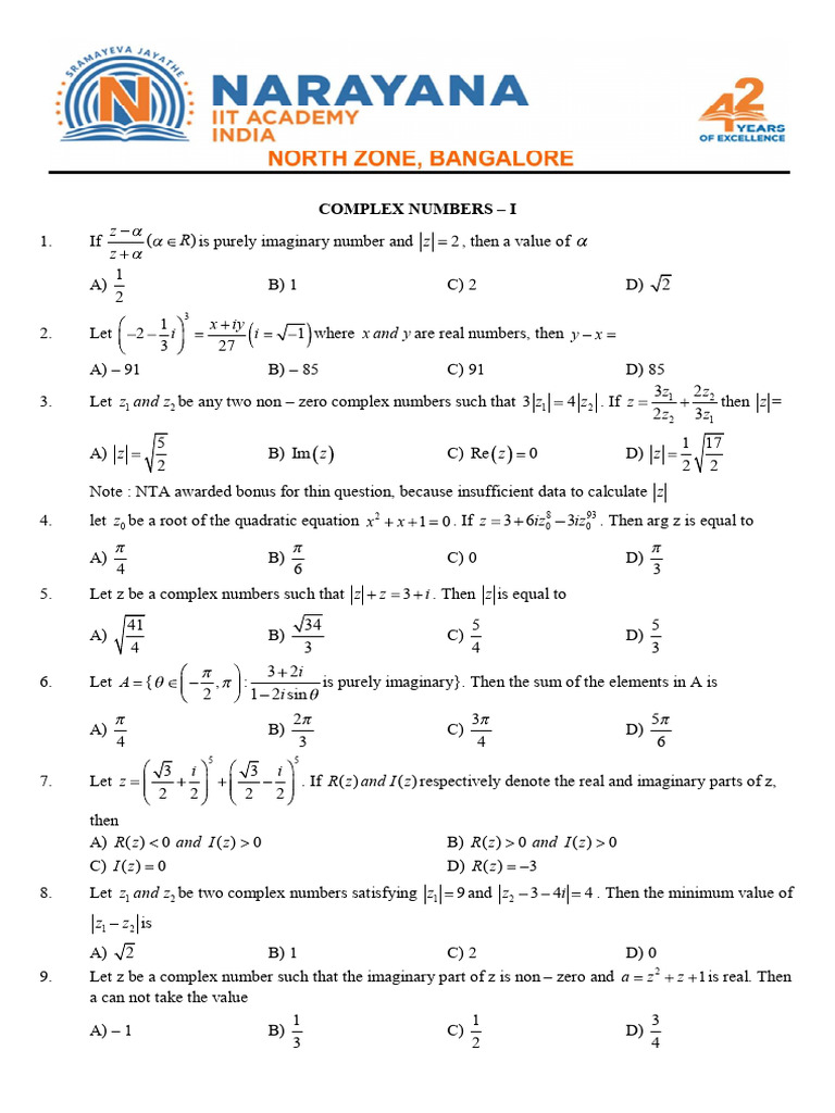2 Complex Numbers | PDF | Triangle | Complex Number