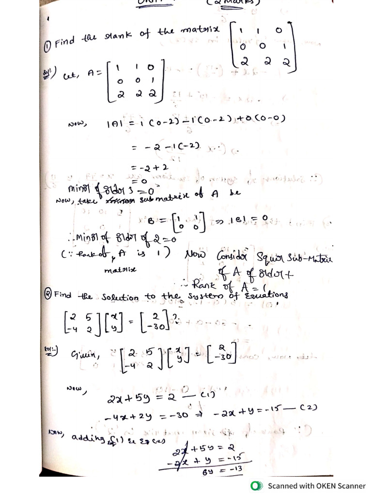 2 Marks Answers For 2 Marks | PDF