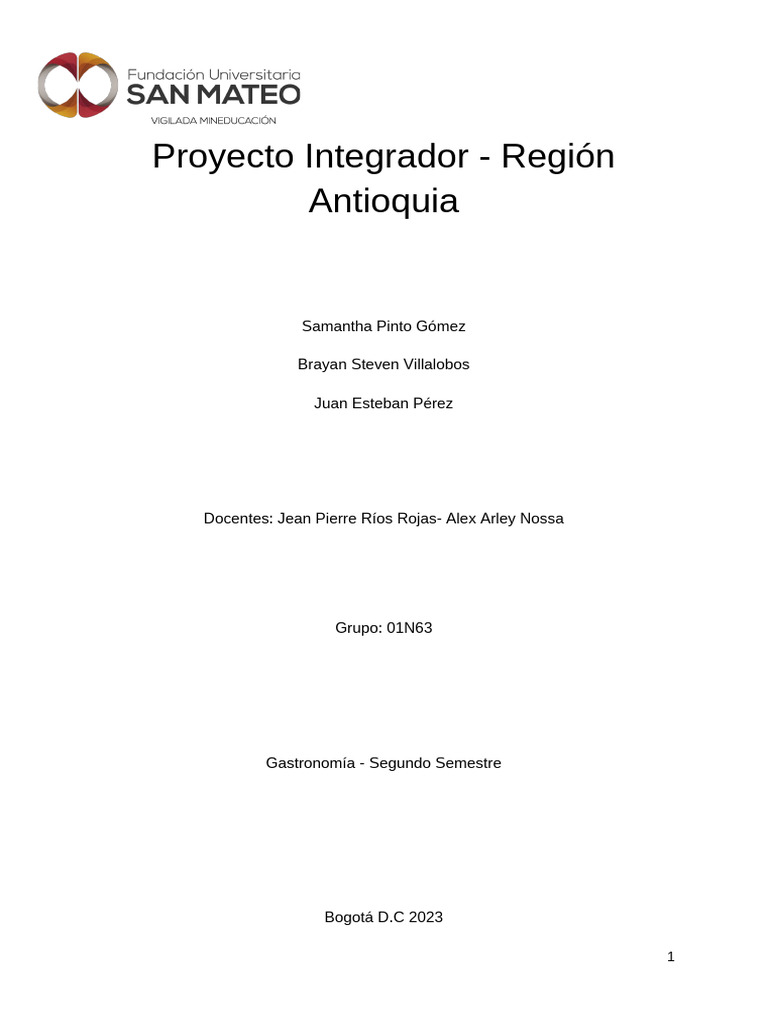 Proyectointegrador JSB | PDF | Cocinando | Maíz