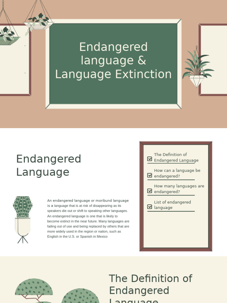 Endangered Language & Language Extinction | PDF | Identity Politics | Linguistics