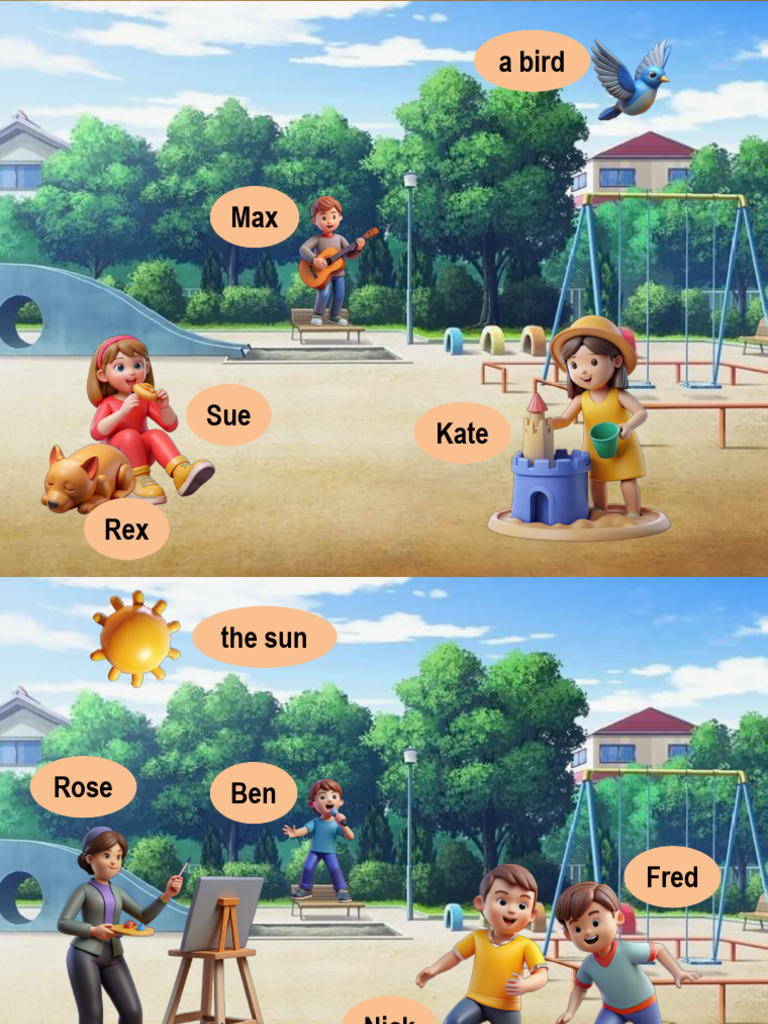 Present Continuous CARDS | PDF