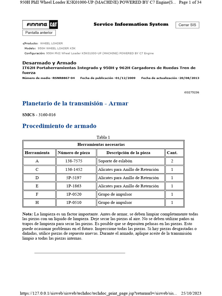 Armado De Caja Pdf Embrague Engranaje