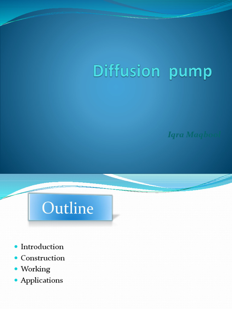 Diffusion Pump Pdf Gases Chemical Engineering