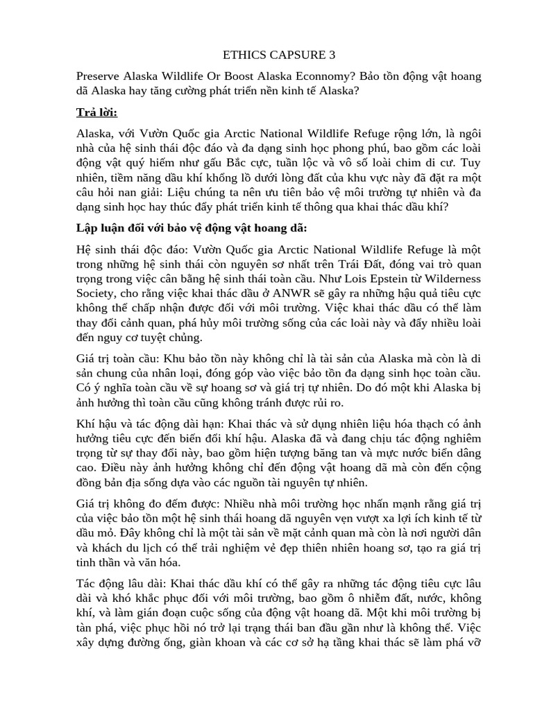 ETHICS CAPSURE 3-Nguyễn Thị Điệp K21QT | PDF