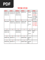 2025 General Time Table Updated | PDF