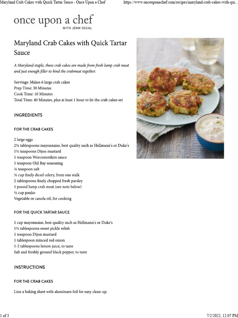 Crab Cakes | PDF