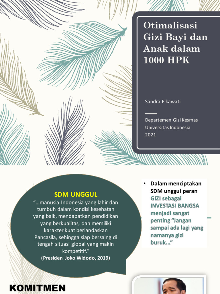 Kespro - Optimalisasi Gizi Bayi Dan Anak Dlam 1000 HPK | PDF
