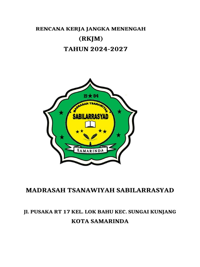 RKJM MTs Sabilarrasyad 2024-2027 | PDF