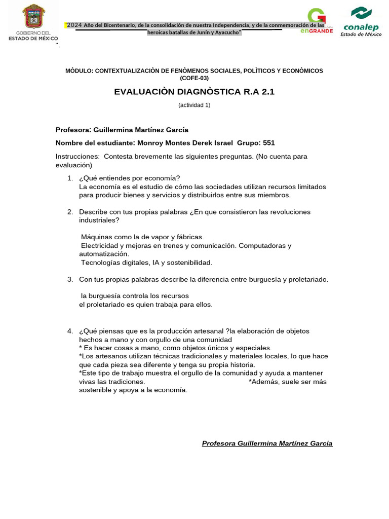 Eval, Monroy Montes Derek Israel | PDF | Finanzas y dinero | Política
