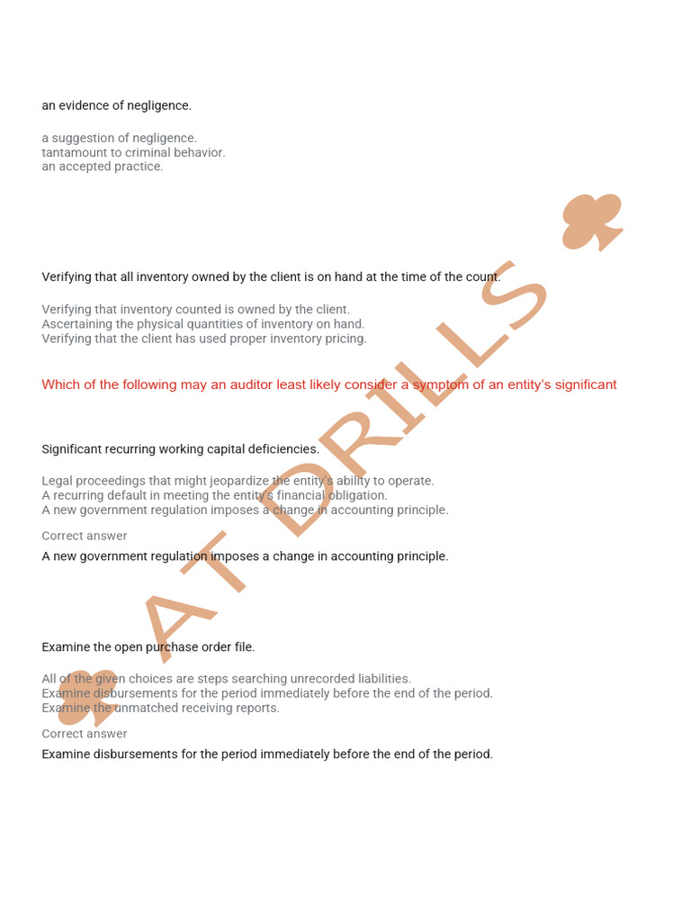 Aud Theo - Review | PDF | Accounts Payable | Audit