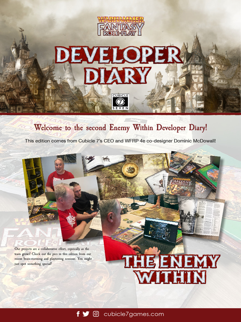 The Enemy Within - Developer Diary #2 | PDF | Role Playing Games | Tabletop Games