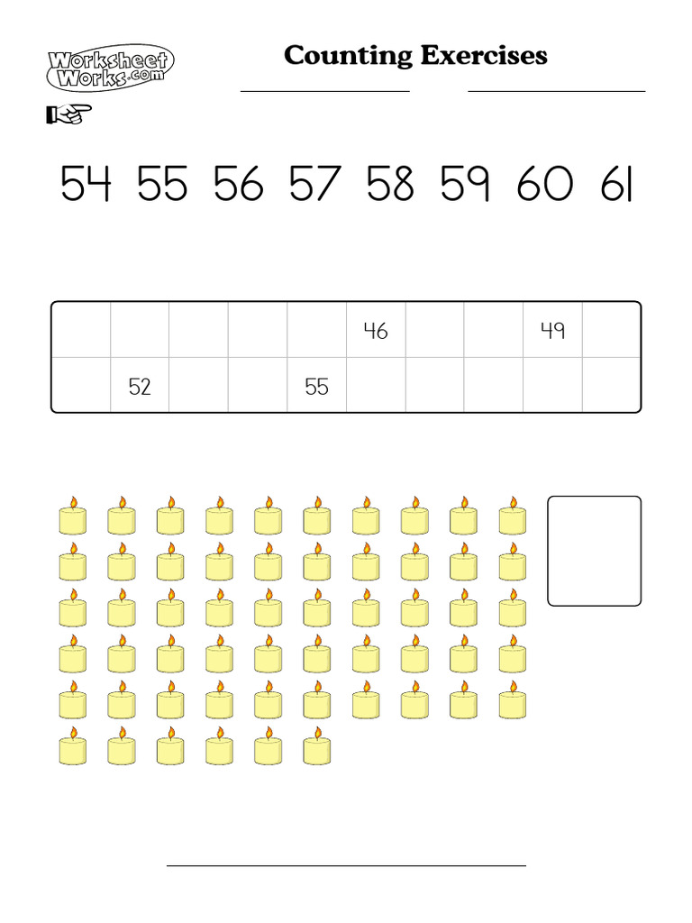 WorksheetWorks Counting Exercises 3 | PDF | Teaching Methods ...