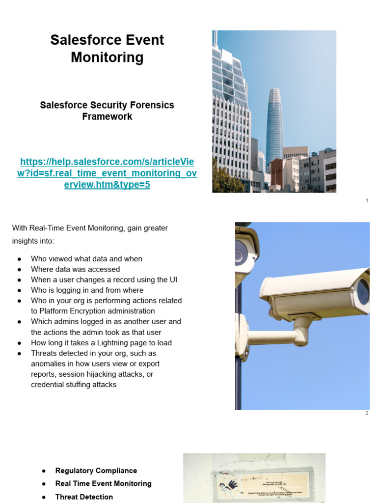 Salesforce Event Monitoring | PDF