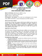 SELG Quarterly Accomplishment Report | PDF