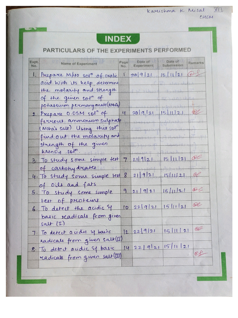 Chemistry Journal 12th | PDF