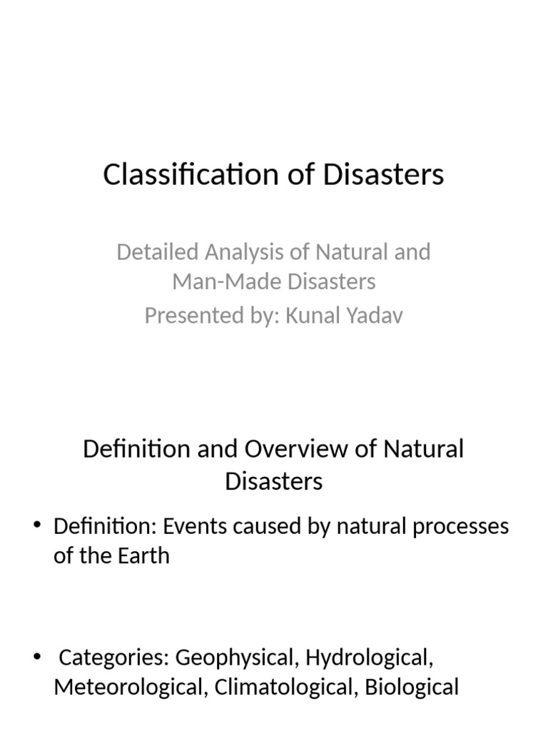 Natural & Man-Made Disasters Guide | PDF | Environmental Degradation ...