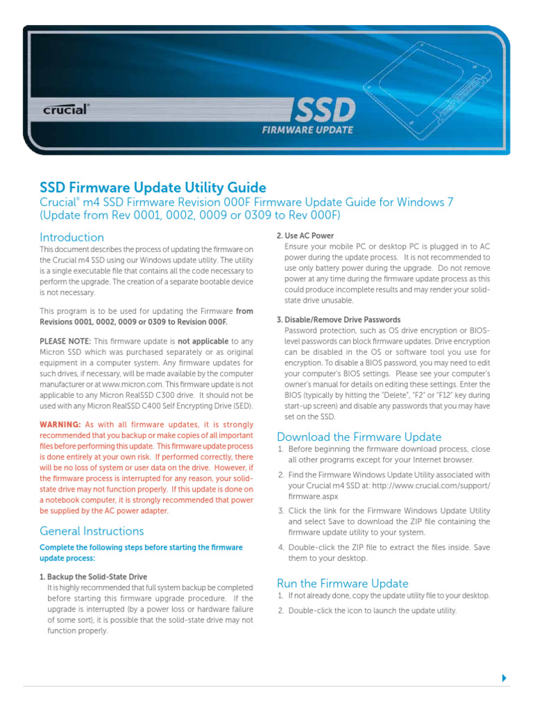 Crucial-Utility - User - Guide Fo | PDF | Booting | Bios