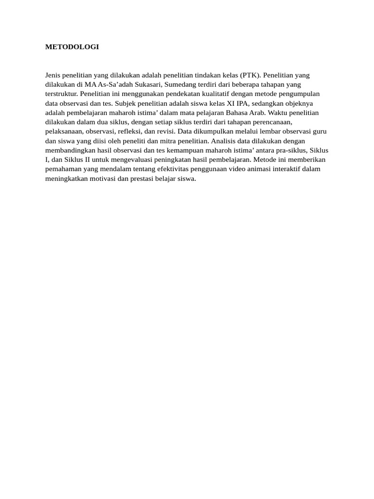 Metodologi Pendidikan | PDF