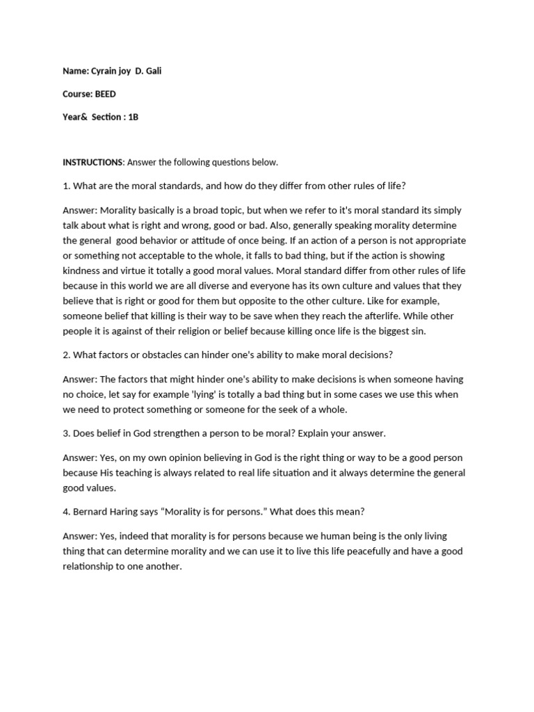 Ethics Assignment#1 | PDF