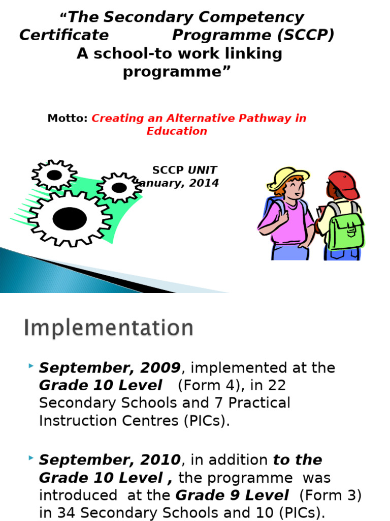 SCCP-Guy--2014 | PDF | Vocational Education | Teachers