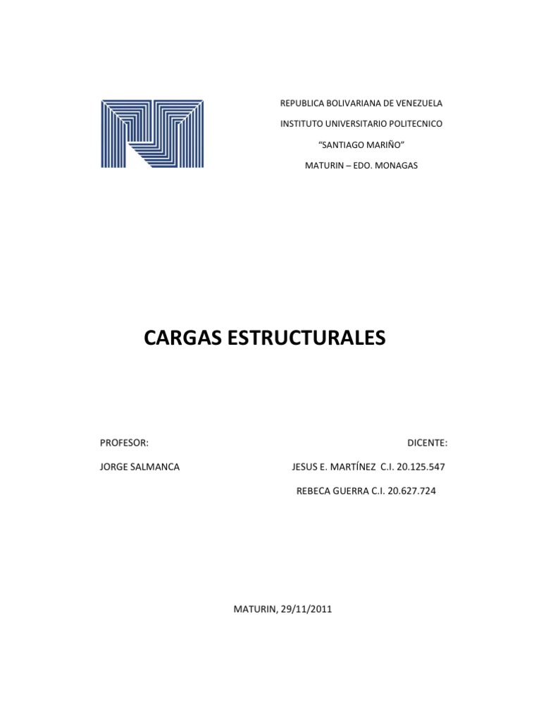 Cargas Estructurales | PDF | Velocidad del viento | Hormigón