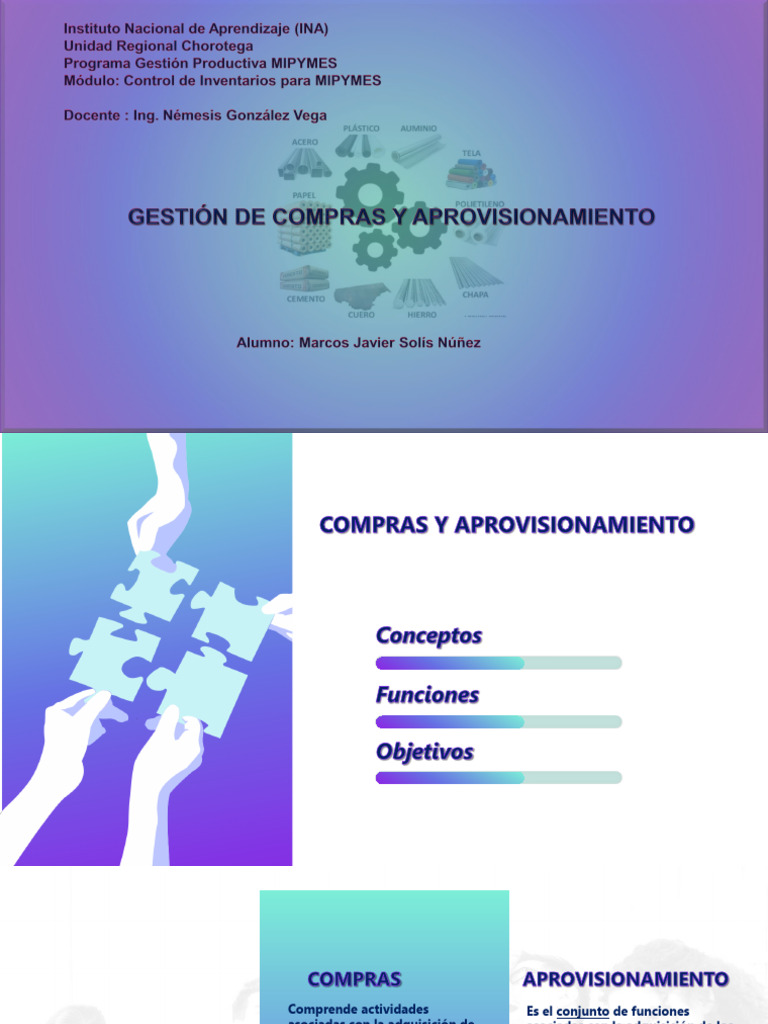 Compras y Aprovisionamiento | PDF | Obtención | Business