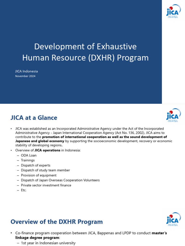 JICA Presentation For DXHR | PDF | Infrastructure | Economies