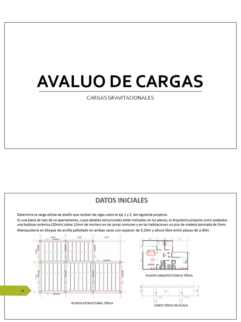 Ae Clase 3 - Avaluo de Cargas Gravitacionales 2 | PDF | Materiales | Ingeniero civil