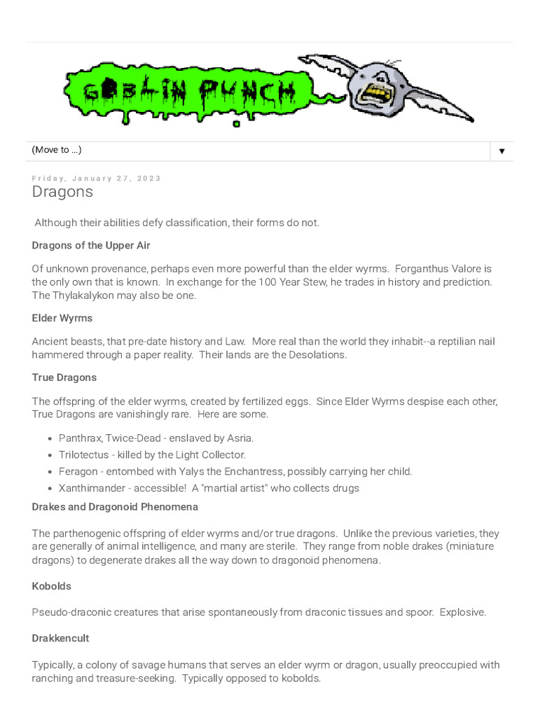 Goblin Punch_ Dragons | PDF | Dragon