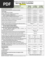 Calendário FIU 2025-26 | PDF | Academic Term | Observances