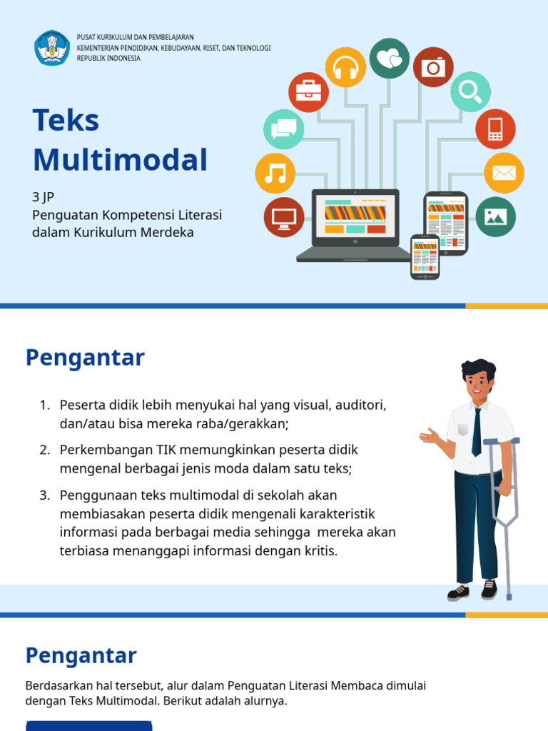 1 - Teks Multimodal | PDF | Seni & Disiplin Bahasa