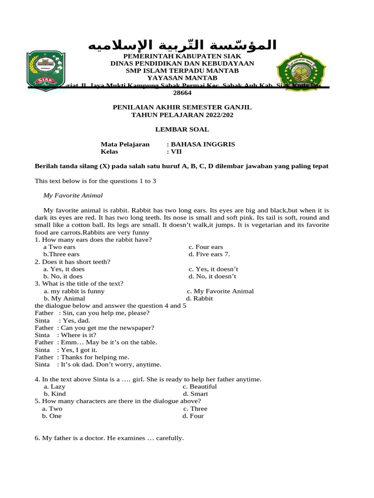 English Sem 2 2023 | PDF