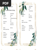 Sabbath School Program | PDF