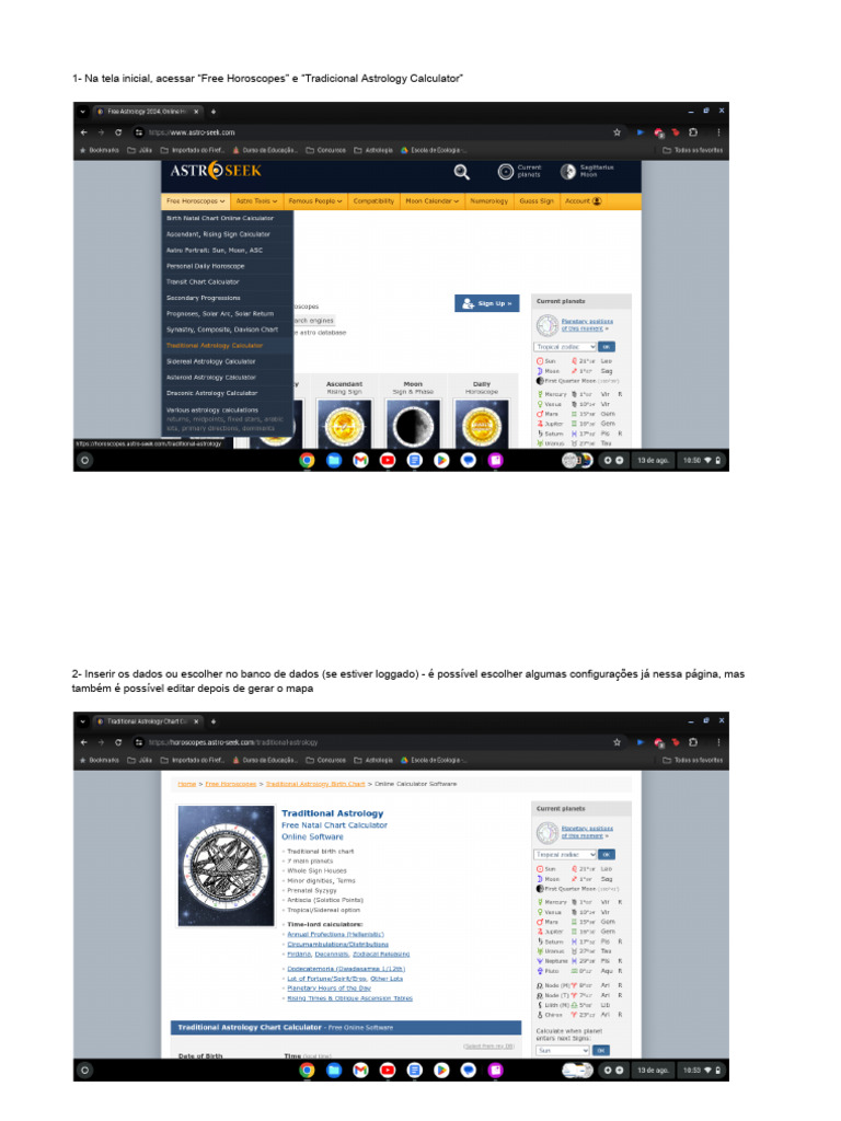 Tutorial Astroseek | PDF