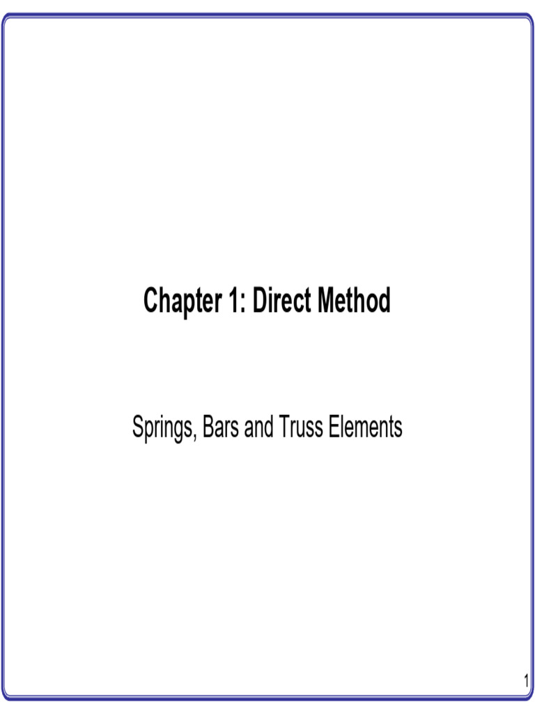Chapter 1 | PDF | Force | Stiffness