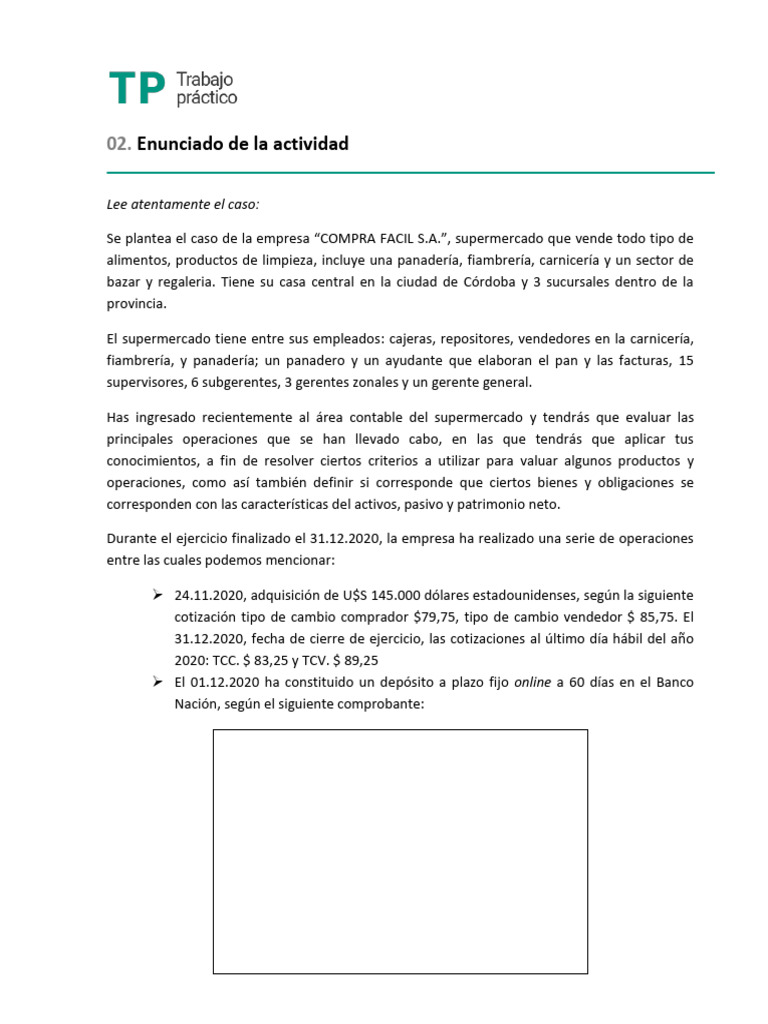 TP1 - Enunciado de La Actividad EFIP | PDF | Industrias de servicio ...