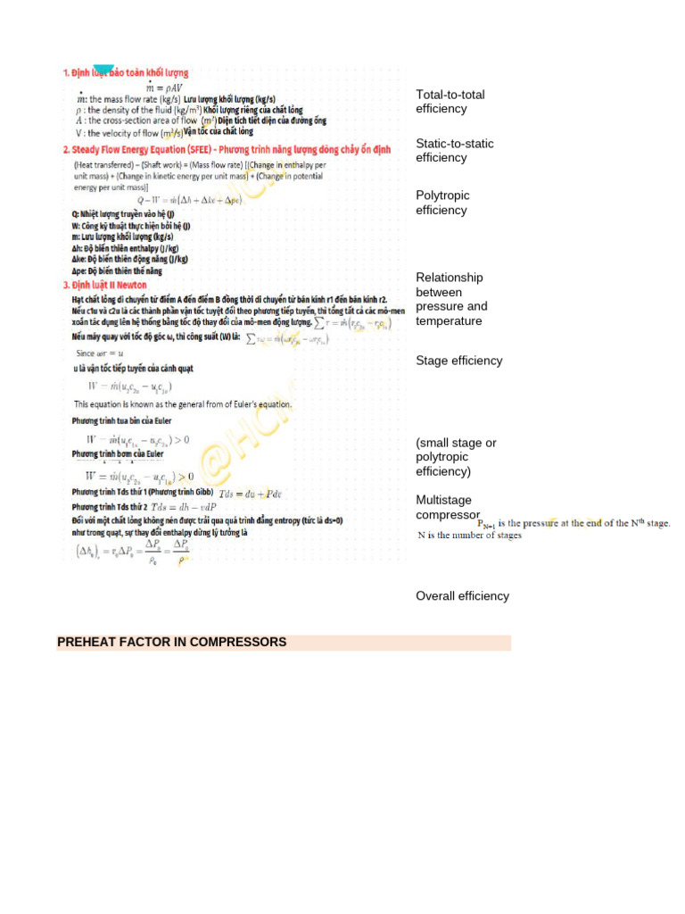 Total-To-Total Efficiency Static-To-Static Efficiency Polytropic ...