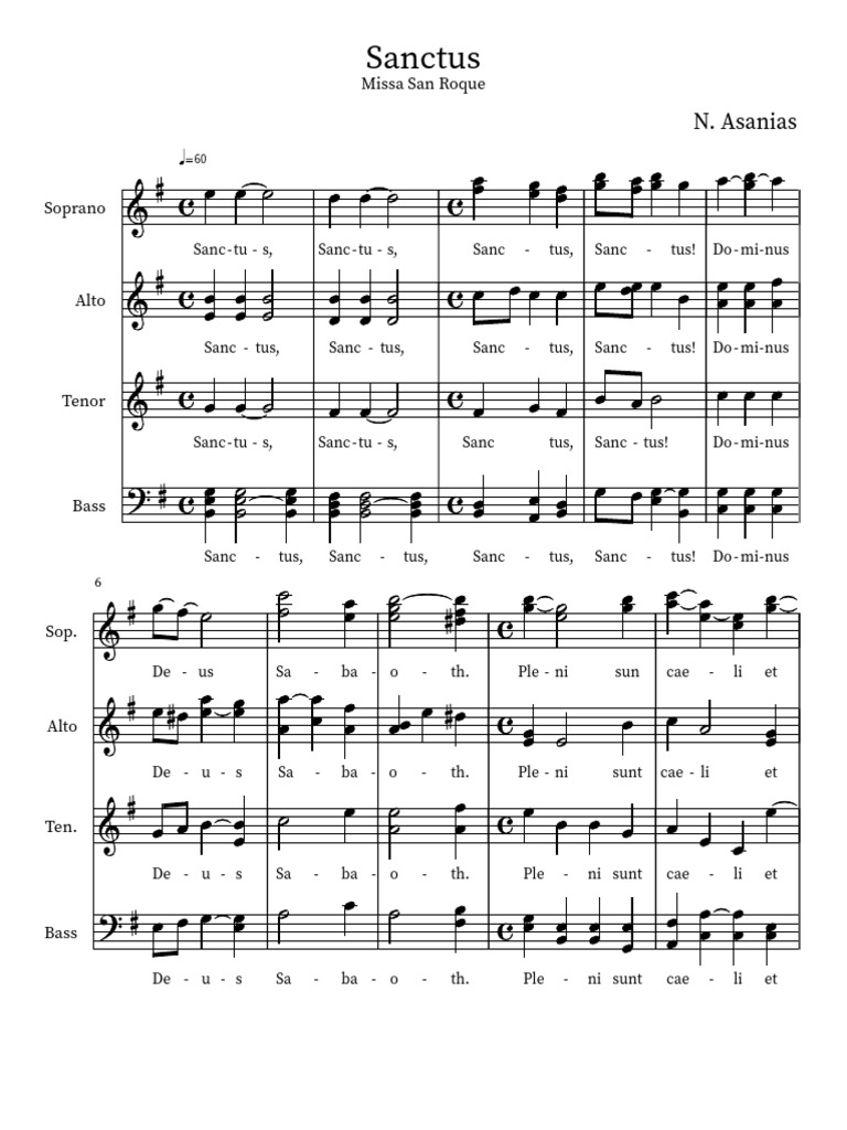 Sanctus 1 | PDF