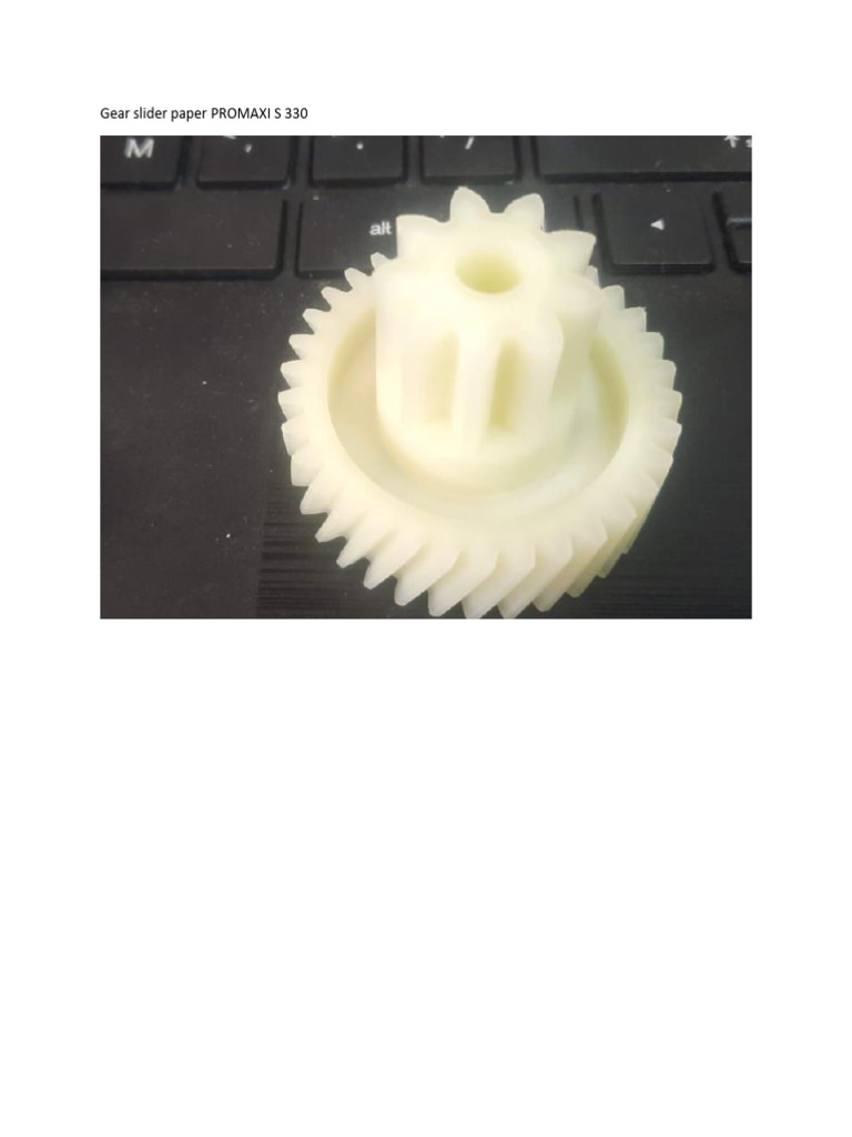Gear Slider Paper PROMAXI S 330 | PDF